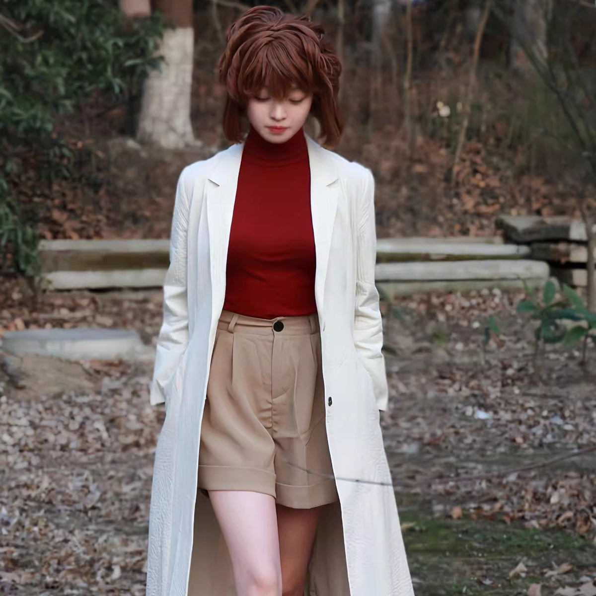 Women Ai Haibara Costume Detective Sherry Cosplay Outfit Shirt Shorts ...