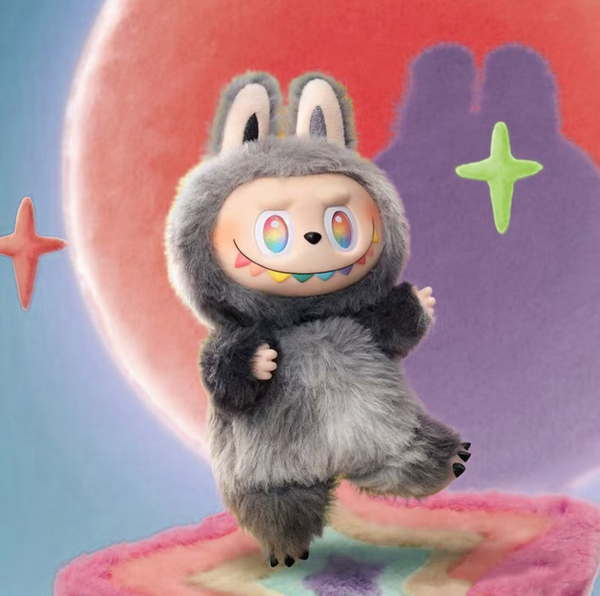 6.7'' Plush Toy New 3rd Generation Labubu Keychain Macaron Doll – Sun Baby