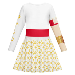 Girls Nova Costume White Daywalker Vampire Dress and Bag Zombie Outfit ...