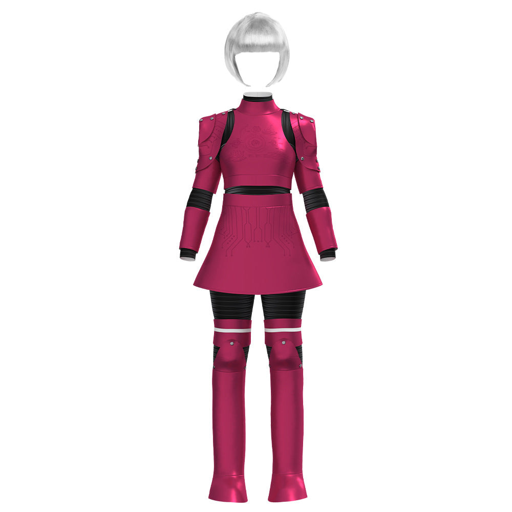 Kids Megan Costume Upgrade Killer Robot Battle Suit and Wig for Cospla ...
