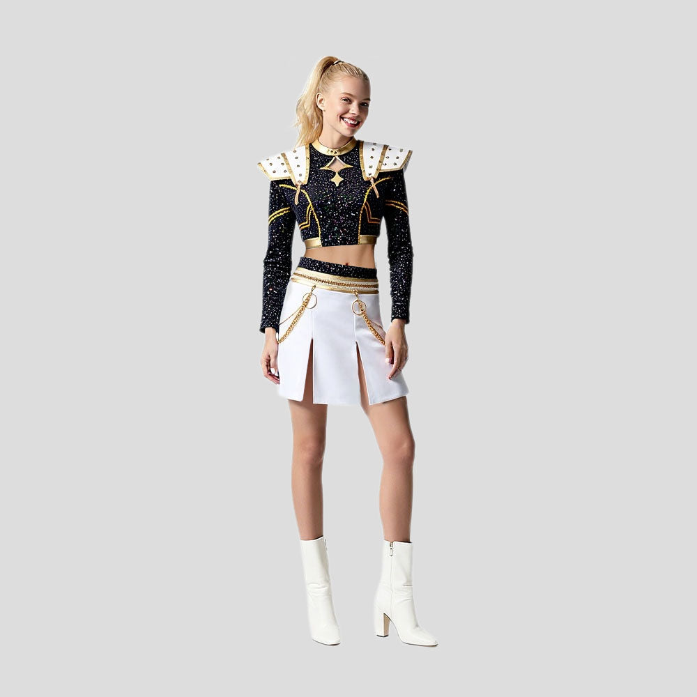 Zoey Kpop Demon Hunters Costume Golden Performance Stage Outfit for Ki ...
