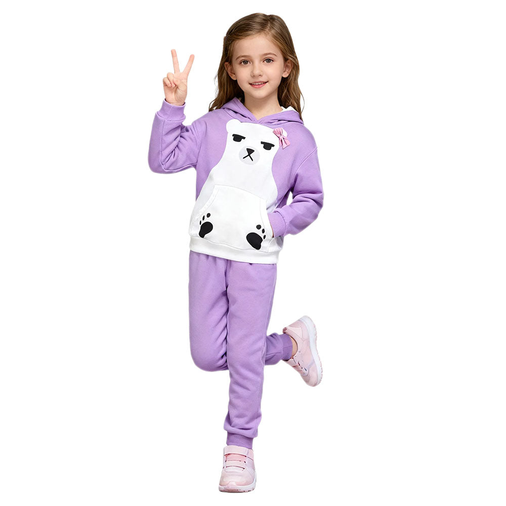Girls Pop Idol Costume Cat Ear Cute Hoodie Pants 2pcs Playwear Set Siz ...