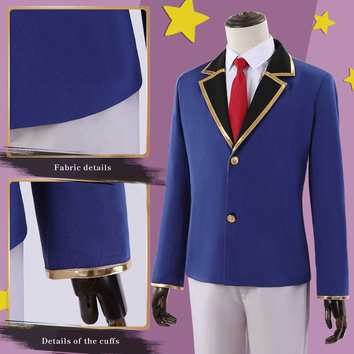 Aqua Hoshion Cosplay Costume Aqua Uniform Full Set Oshi no Ko Outfit f ...