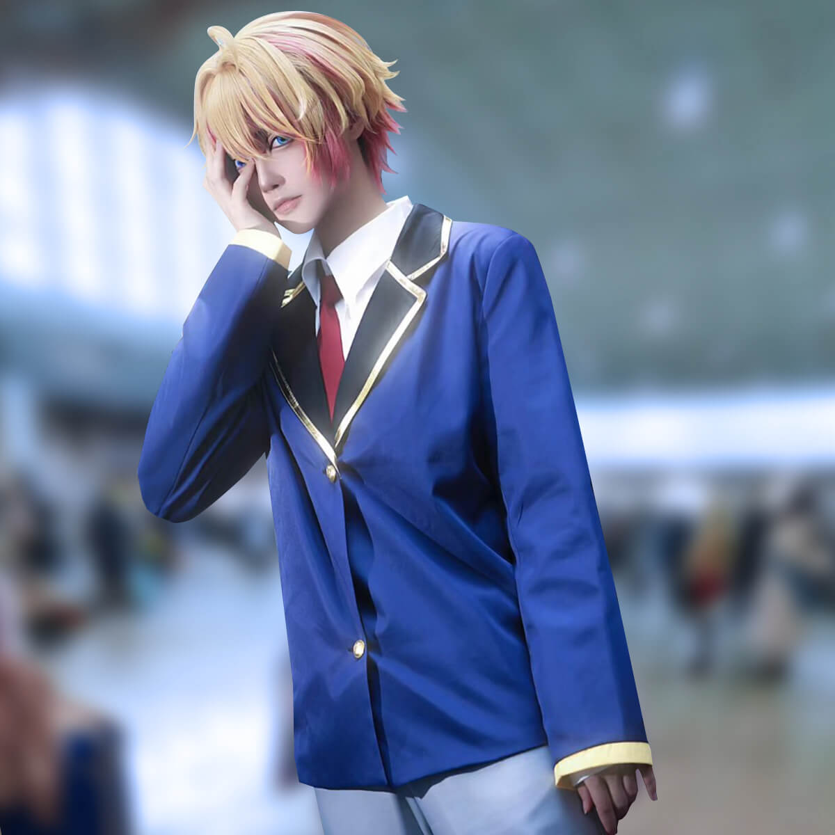 Aqua Hoshion Cosplay Costume Aqua Uniform Full Set Oshi no Ko Outfit f ...