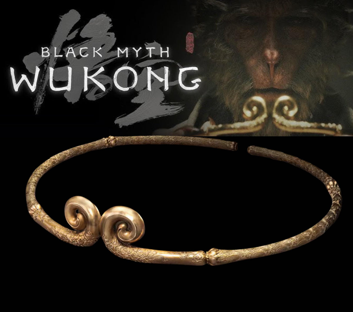 Black Myth Wukong Costume Prop Metal Wukong Headband, Wukong Headpiece ...