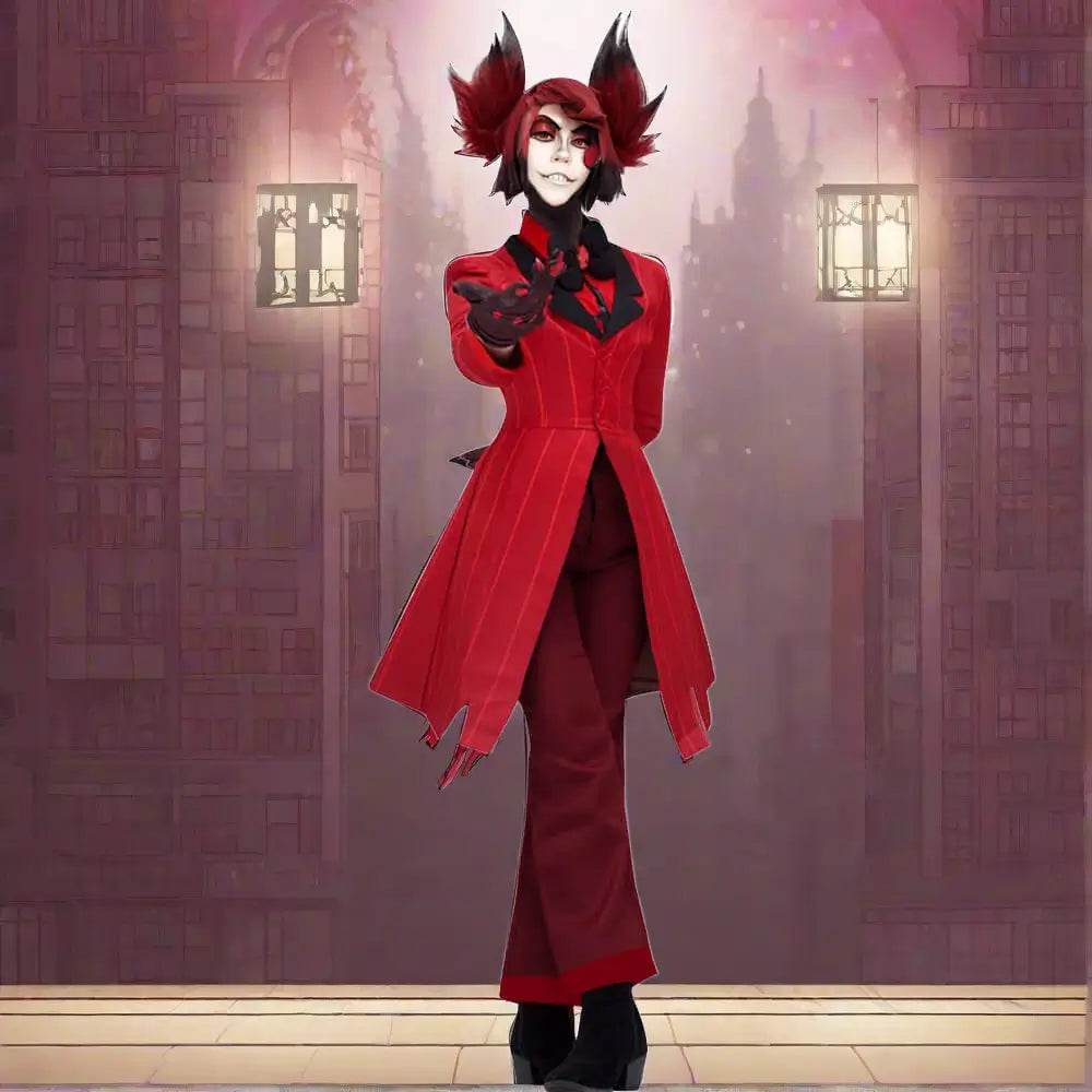 Adult Alastor Costume Hazbin Hotel Cosplay Outfit Radio Demon Cosplay ...