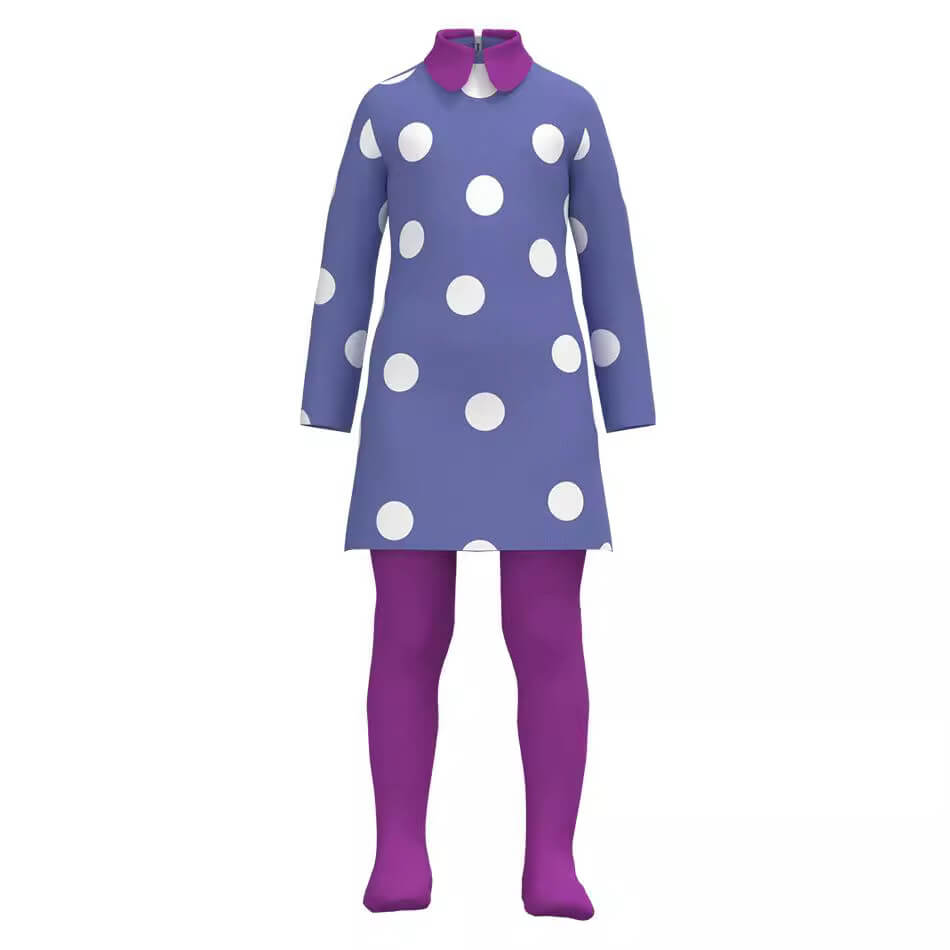 Inside Out 2 Envy Costume Kids and Adult Envy Cosplay Outfit Lilac Long ...