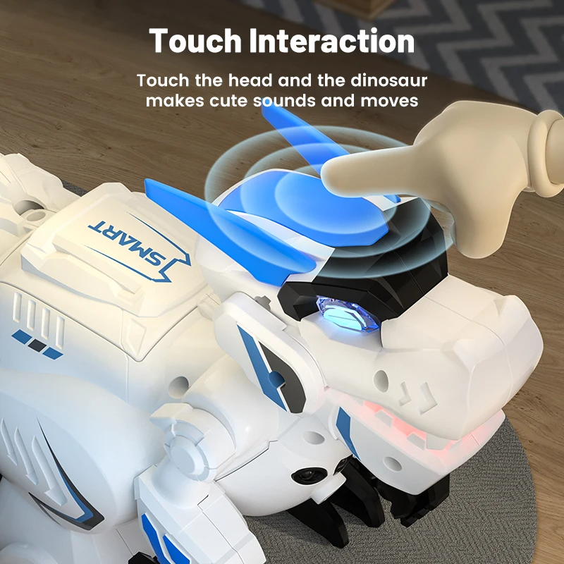 2.4G Remote Control Dinosaur Intelligent Induction Dinosaur Recording ...