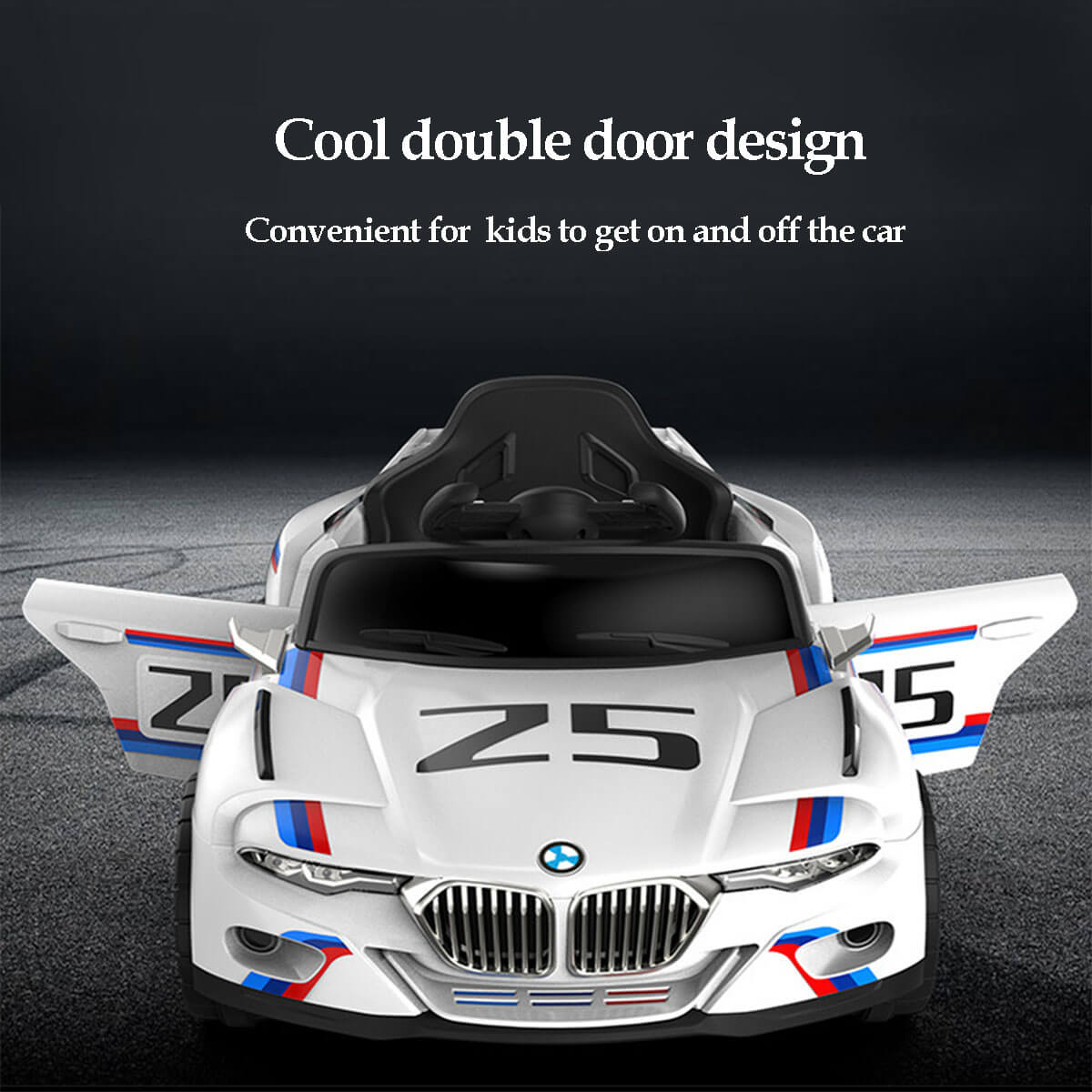 Kids Electric Car with Remote Control Ride on Car w/Rocking Function L ...