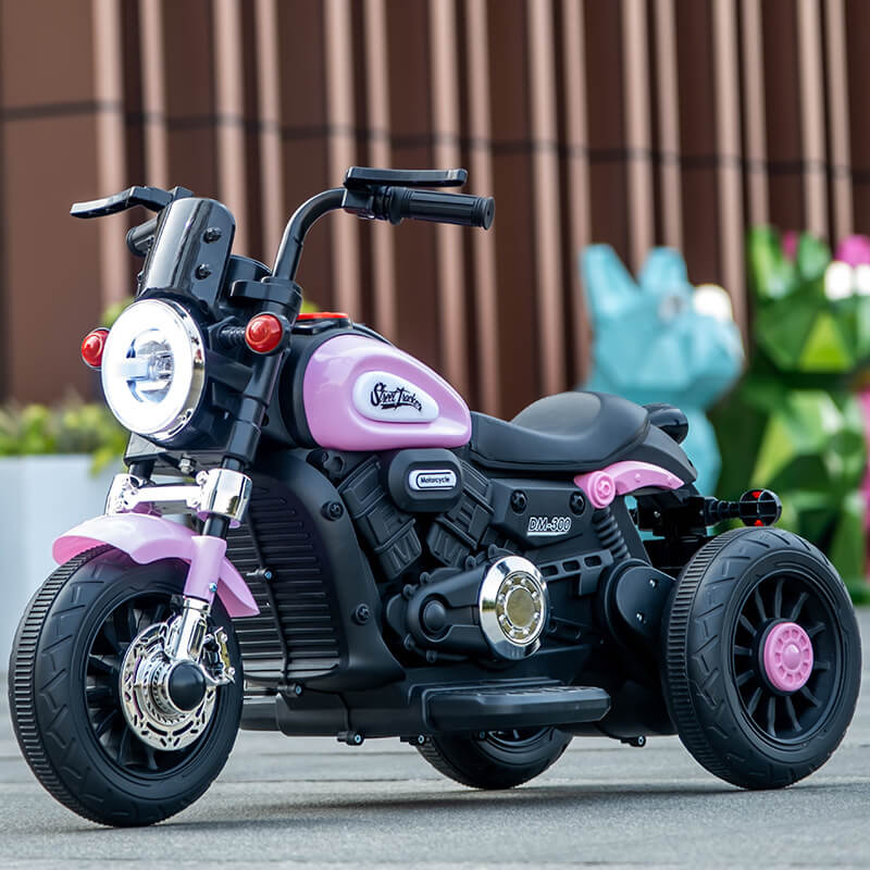 Kids Electric Motorcycle with Remote 3 Wheels Car Dual Drive with Musi ...