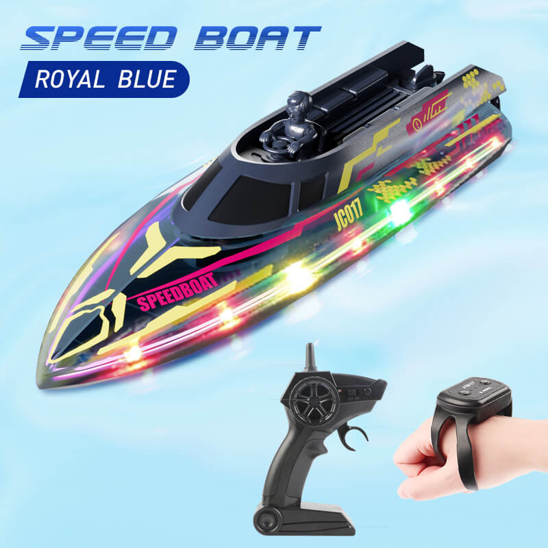 Kids RC Boat 2.4G Remote and Gesture Control 20KM/H Fast Boat Waterpro ...
