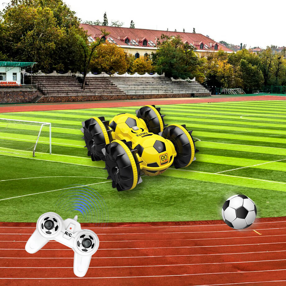 Amphibious RC Car Football 4WD Stunt Remote Control Car 100% Waterproo ...