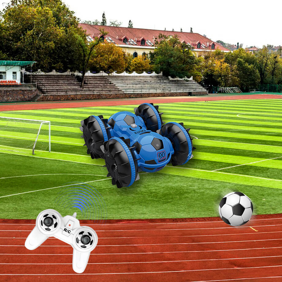 Amphibious RC Car Football 4WD Stunt Remote Control Car 100% Waterproo ...