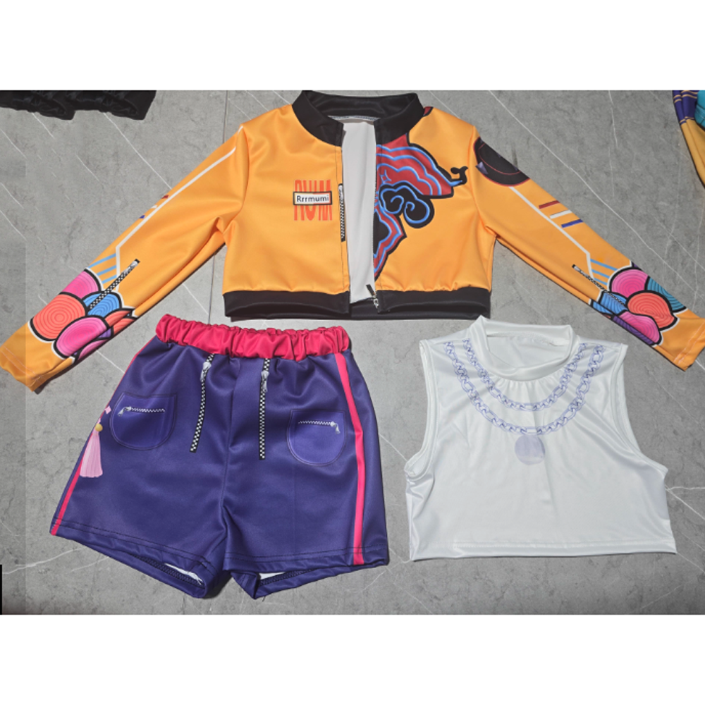 Kids Kpop Demon Hunters Rumi Costume The Pop Stars Suit for Cosplay Ca ...