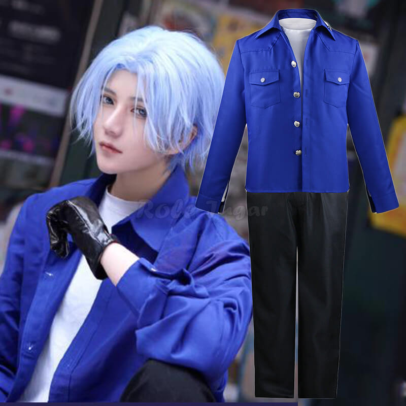 Adult Langa Costume Full Set Wig SK8 the Infinity Outfit for Teens Hal ...