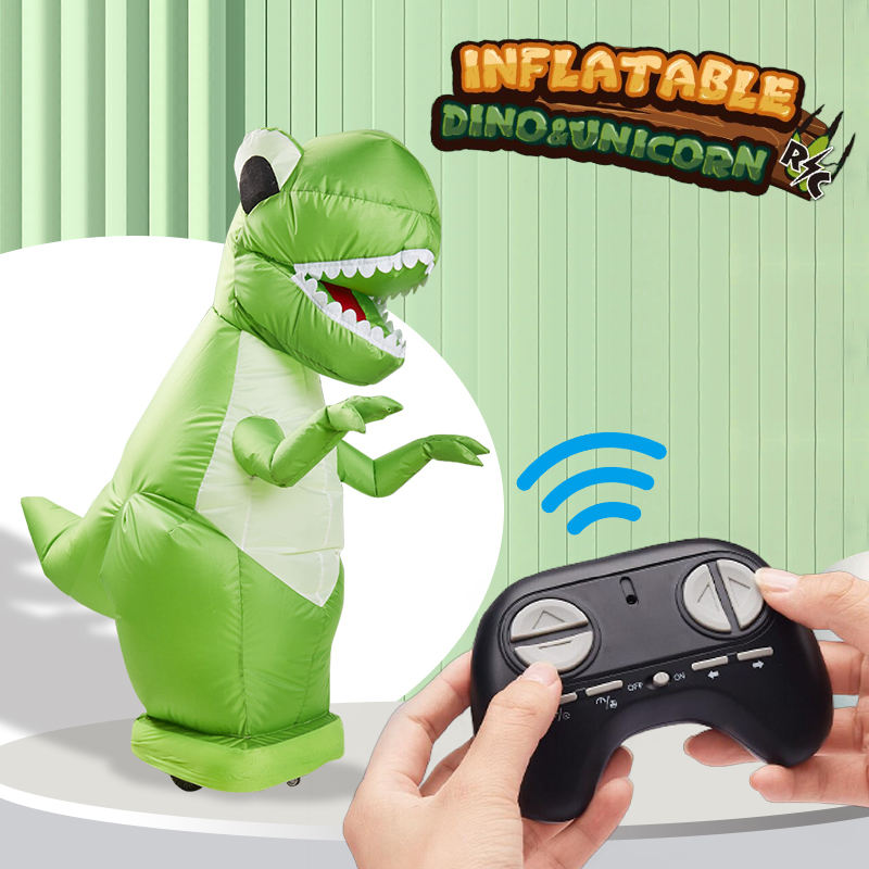 2.4Ghz Remote Control Dinosaur Unicorn Automatic Inflatable Toy with T ...
