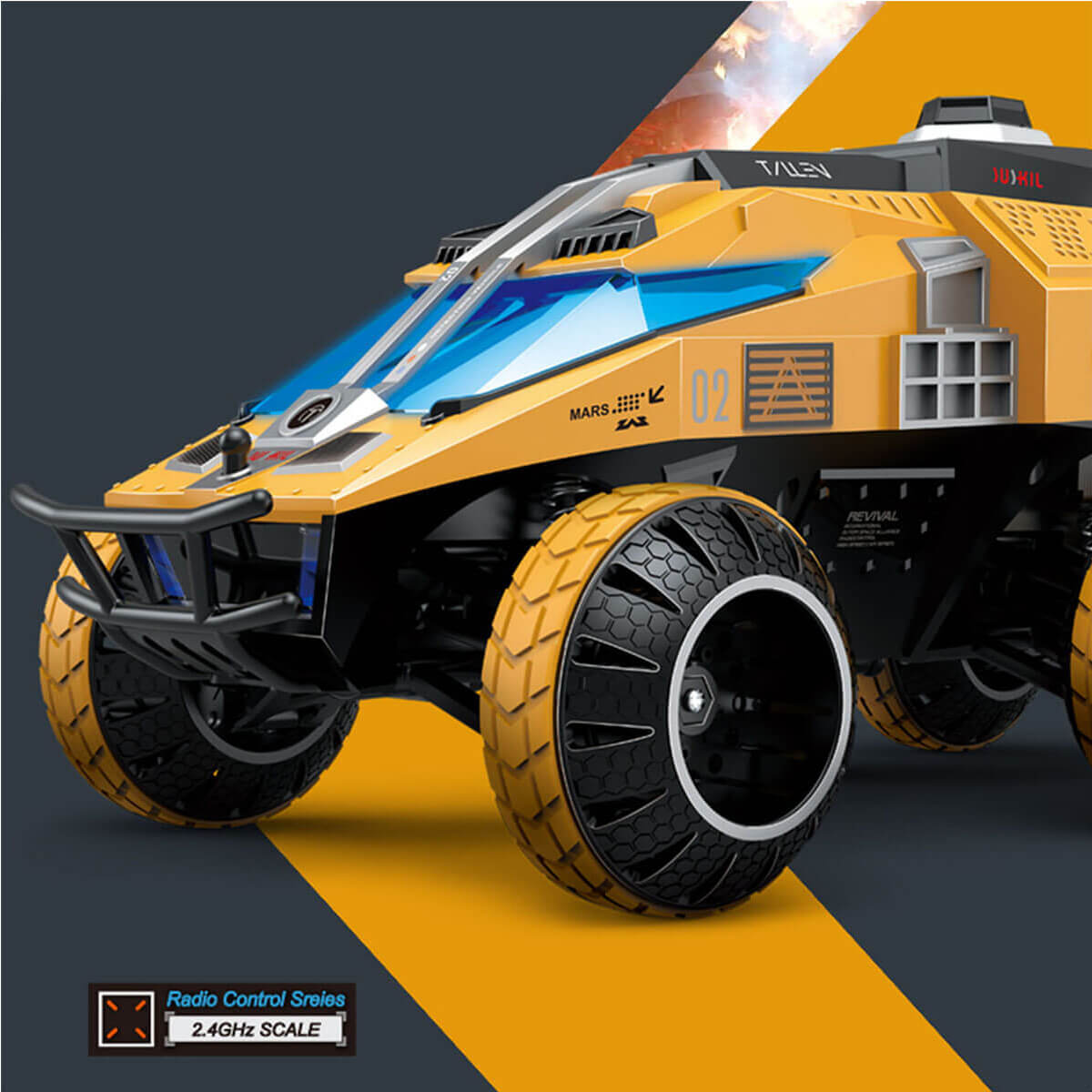 Mars Detecting RC Car 1/12 RC Rock Crawlers 6WD Remote Control Truck w ...