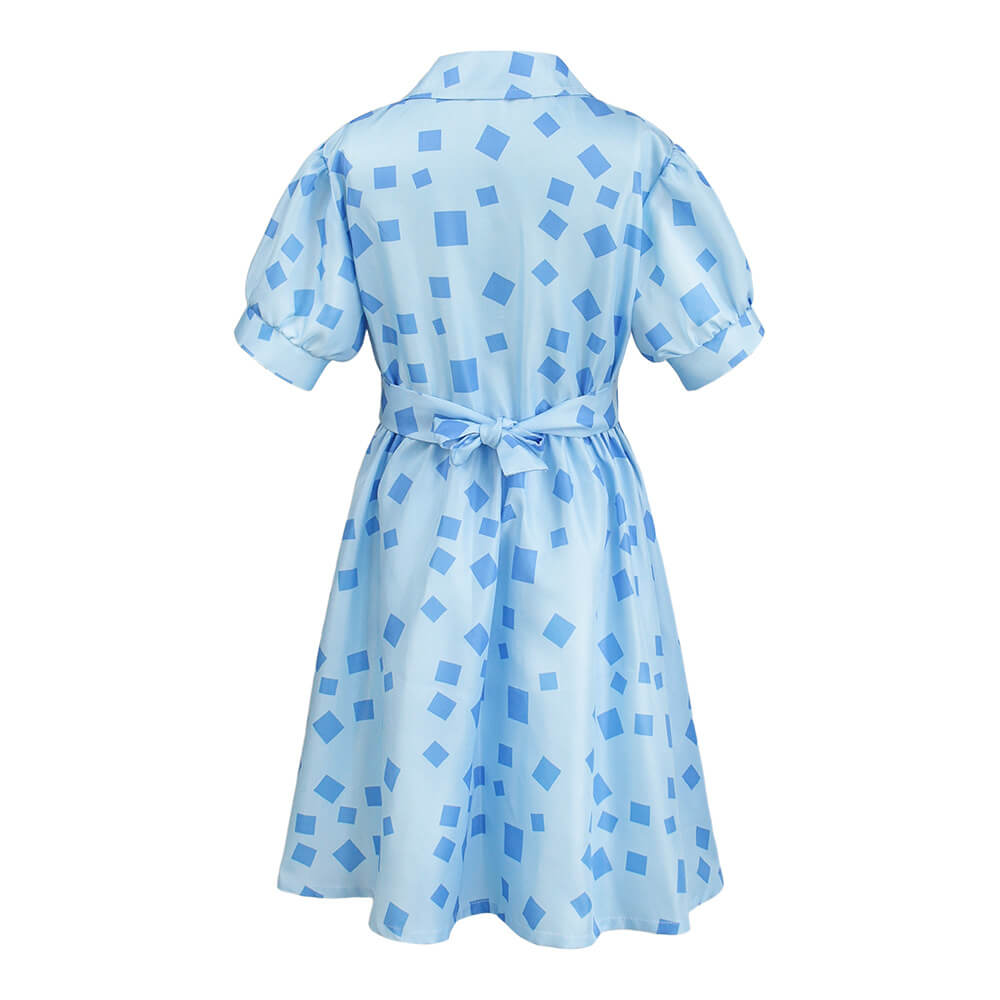 Kids Matilda Wormwood Costume Blue Dress Girls Halloween Cosplay Outfi ...
