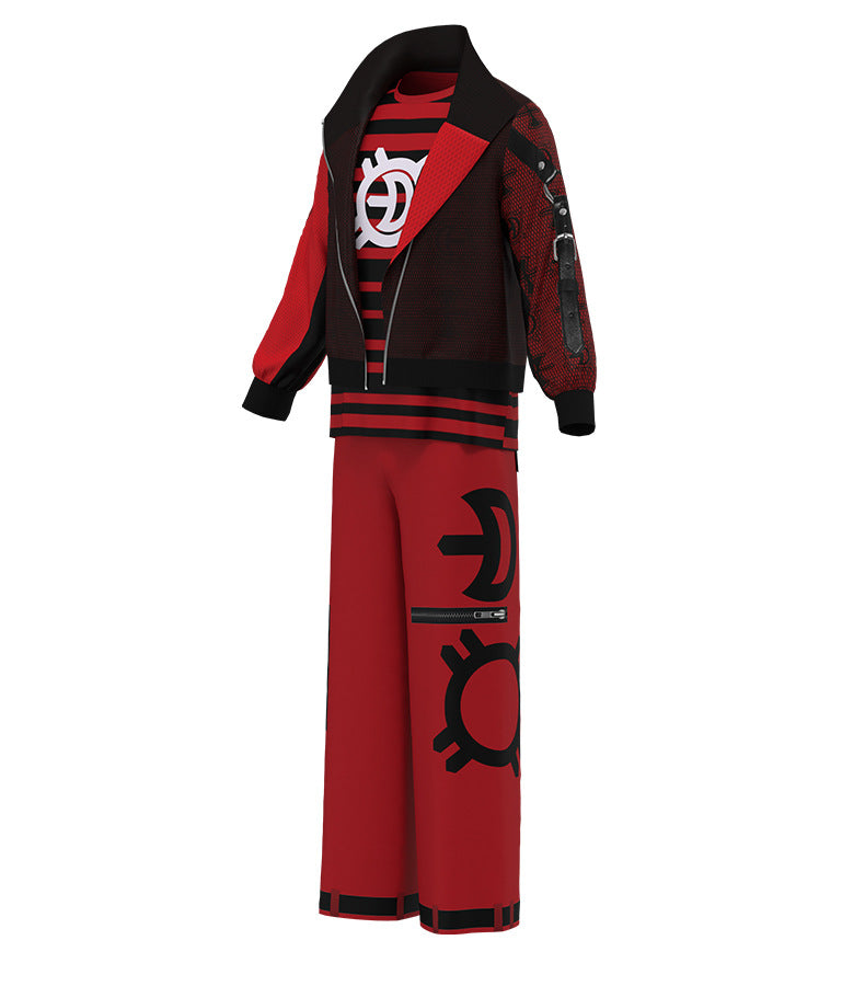 Victor Zombies Costume 3PCS Nightwalker Vampire Victor Cosplay Outfit ...