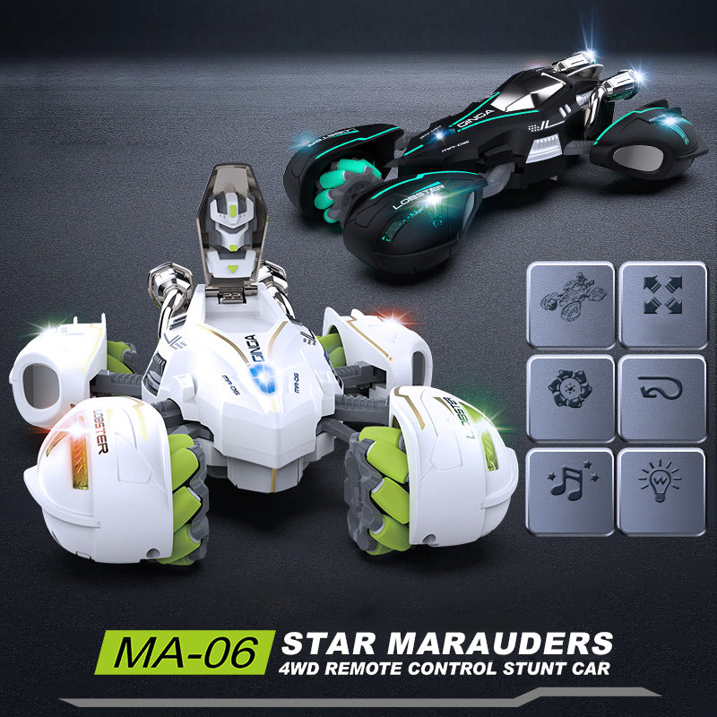 4WD RC Car 360° Rotation Stunt Car 2.4G Dual Form Transforming Car For ...