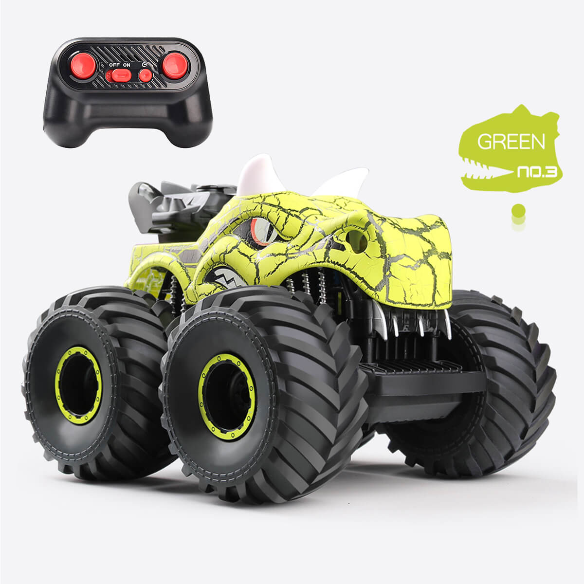 Kids RC Car Dinosaur Remote Control Car 2.4Ghz Stunt Car with Lights S ...