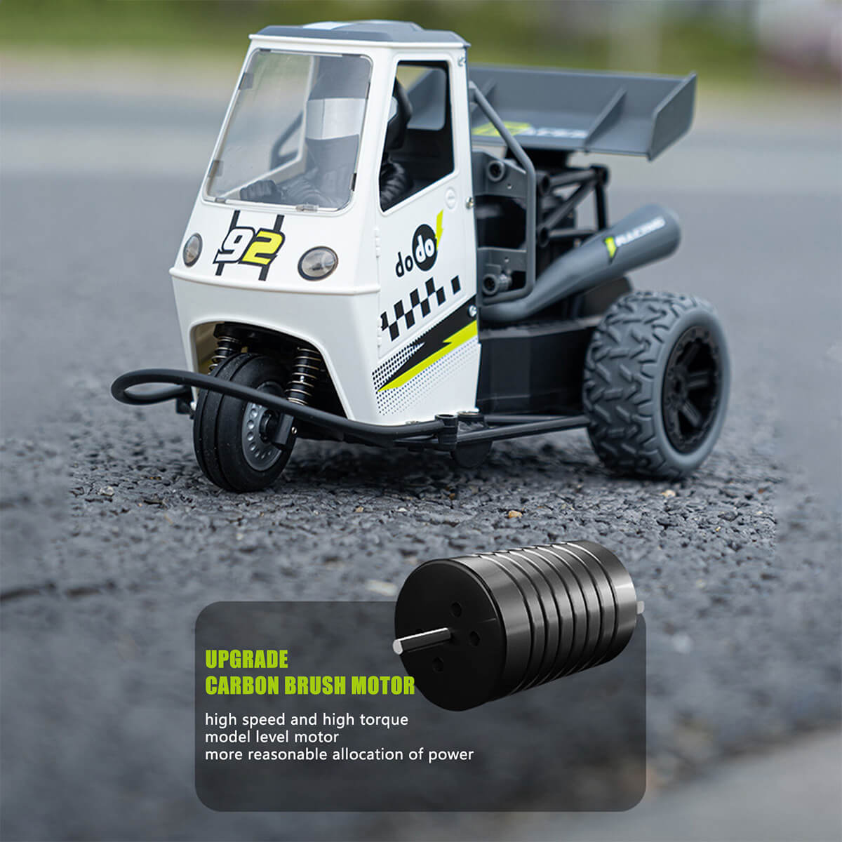 1/16 RC Trike X-Rider Flamingo 2.4Ghz Three-Wheel Car Spray Simulation ...