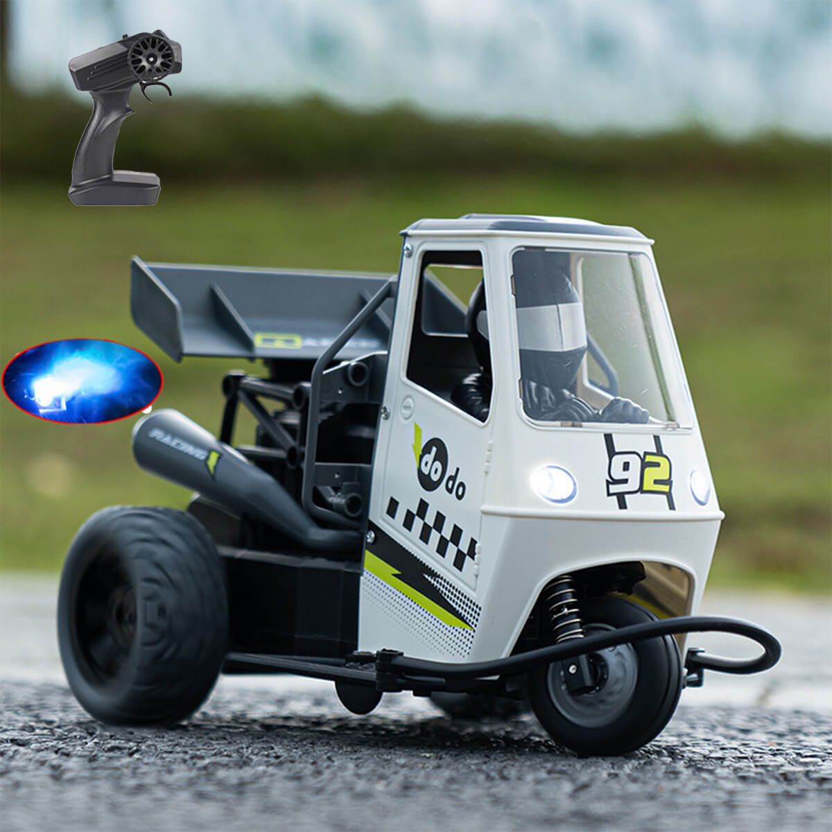 1/16 RC Trike X-Rider Flamingo 2.4Ghz Three-Wheel Car Spray Simulation ...