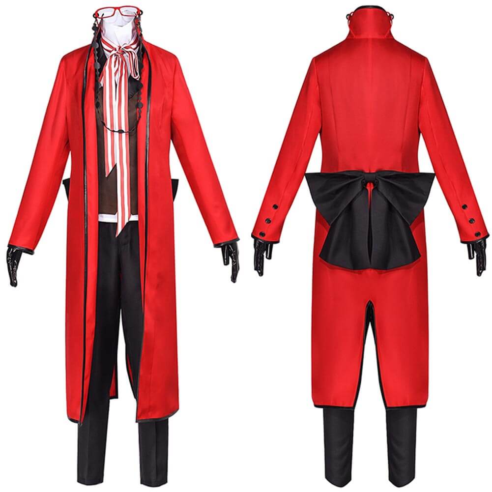Adult Grell Sutcliff Costume Grim Reaper Grelle Cosplay Outfit Red Uni ...