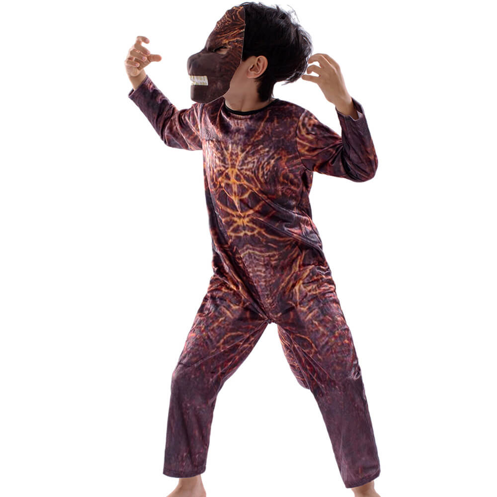 Boys Girls Gorilla Costume The King of Monster Jumpsuit and Mask Suit ...