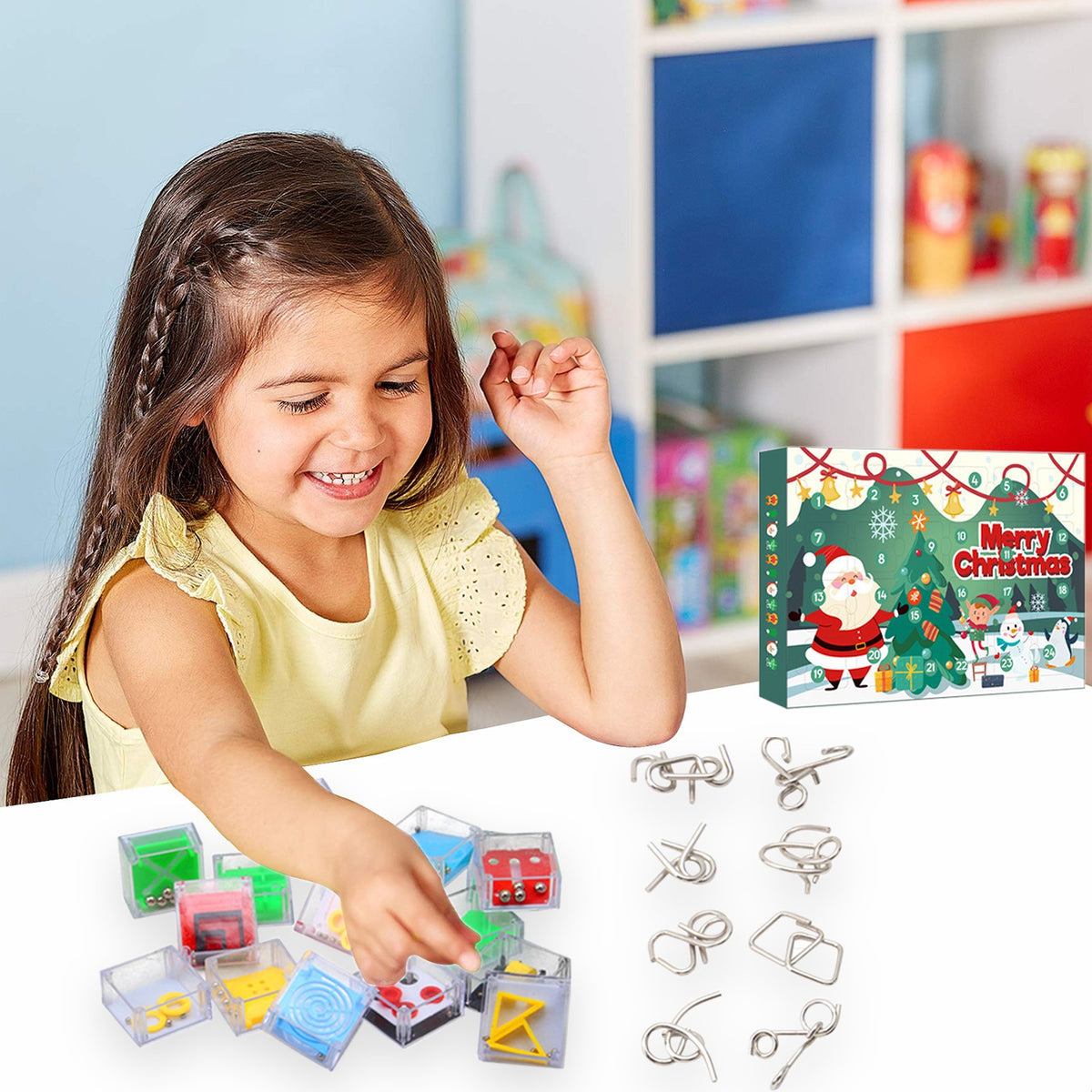 Creative Kids Advent Calendar 2025 Blind Box Fidget Spinner 24 Day Chr ...
