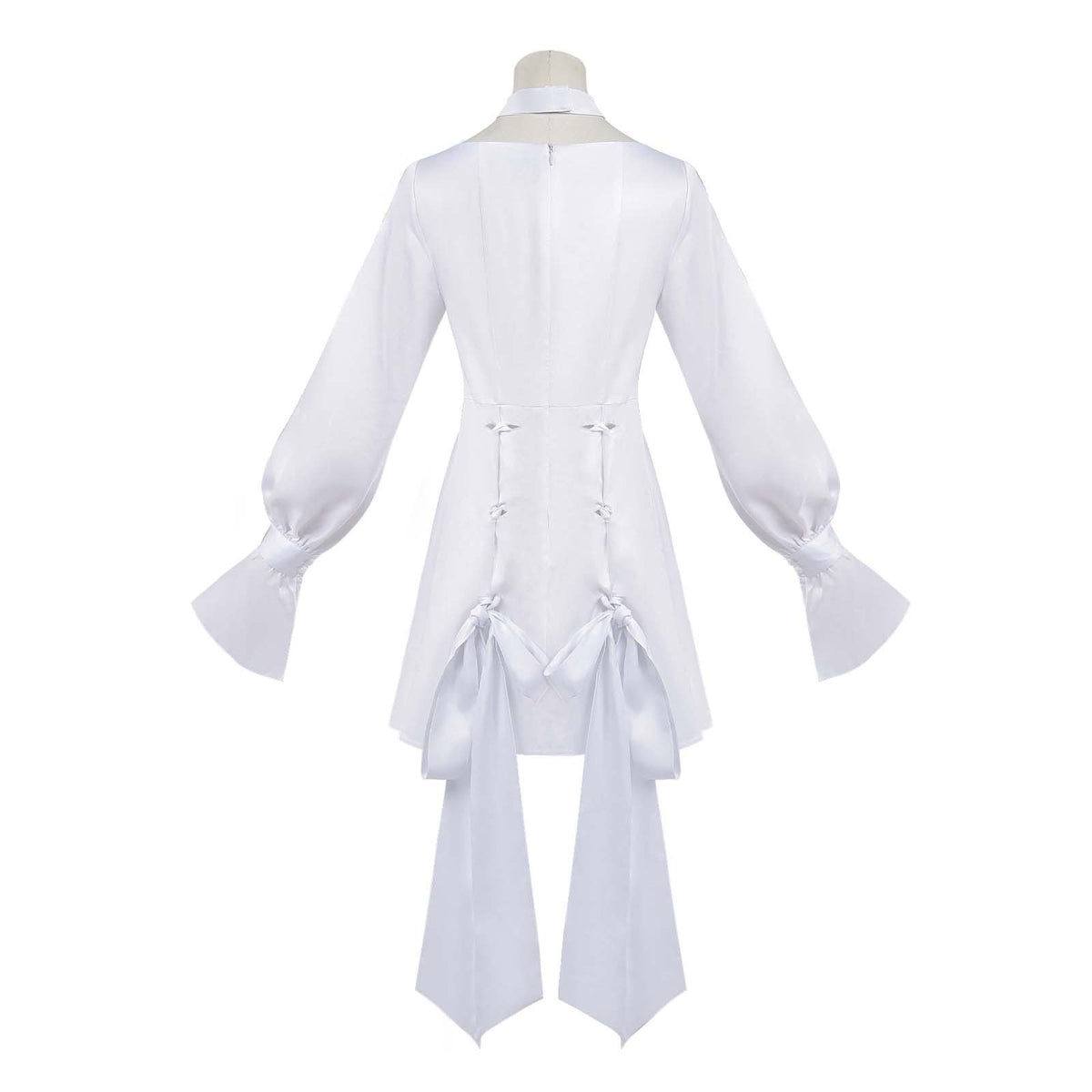 Game FF14 Minfilia Dress Women Ryne Cosplay Costume FFXIV White Hallow ...