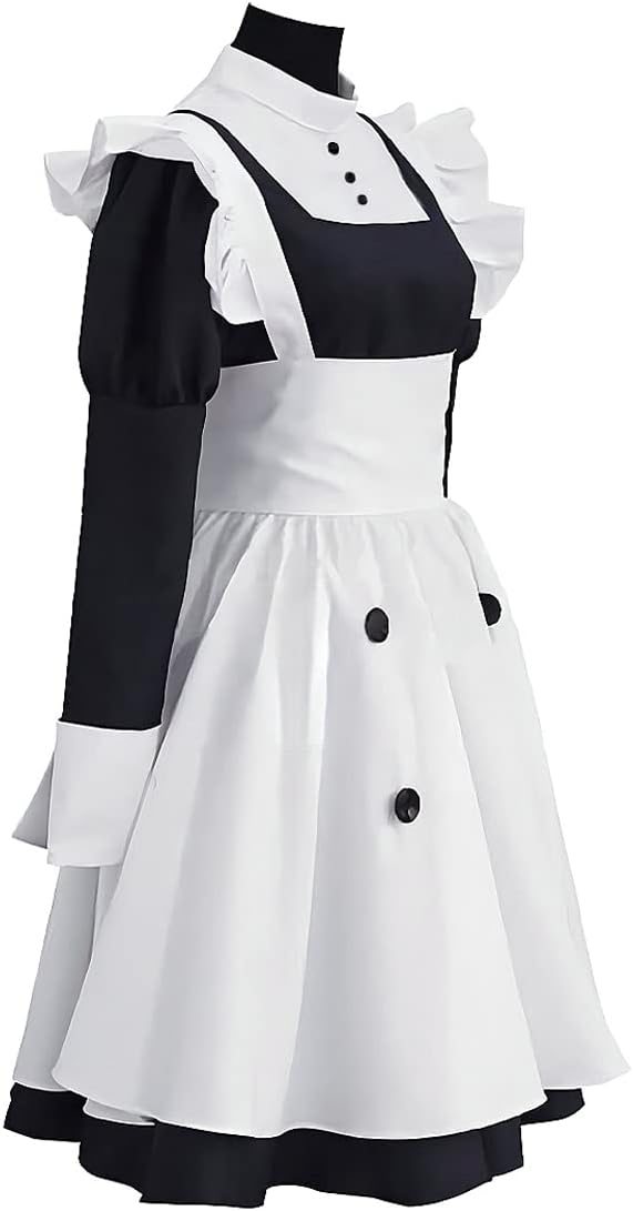 Adult Mey Rin Cosplay Costume Maid Halloween Outfit Girl Party Evening ...