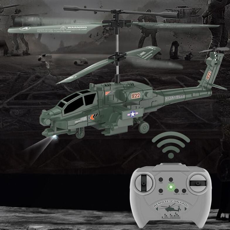 Remote Control Helicopter with Gyroscope & LED Light Armed Model Kids ...