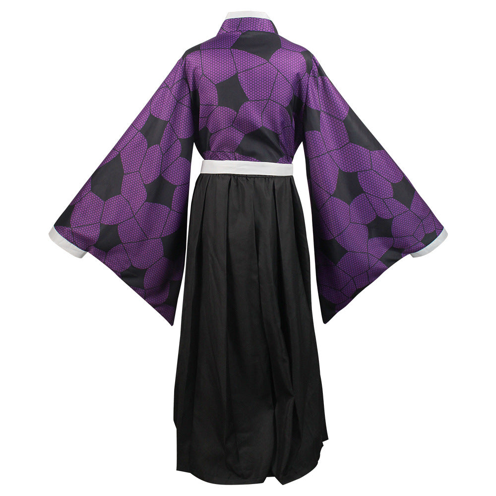 Adult Kokushibo Costume Kimono Outfit Uniform Set for Halloween Party ...