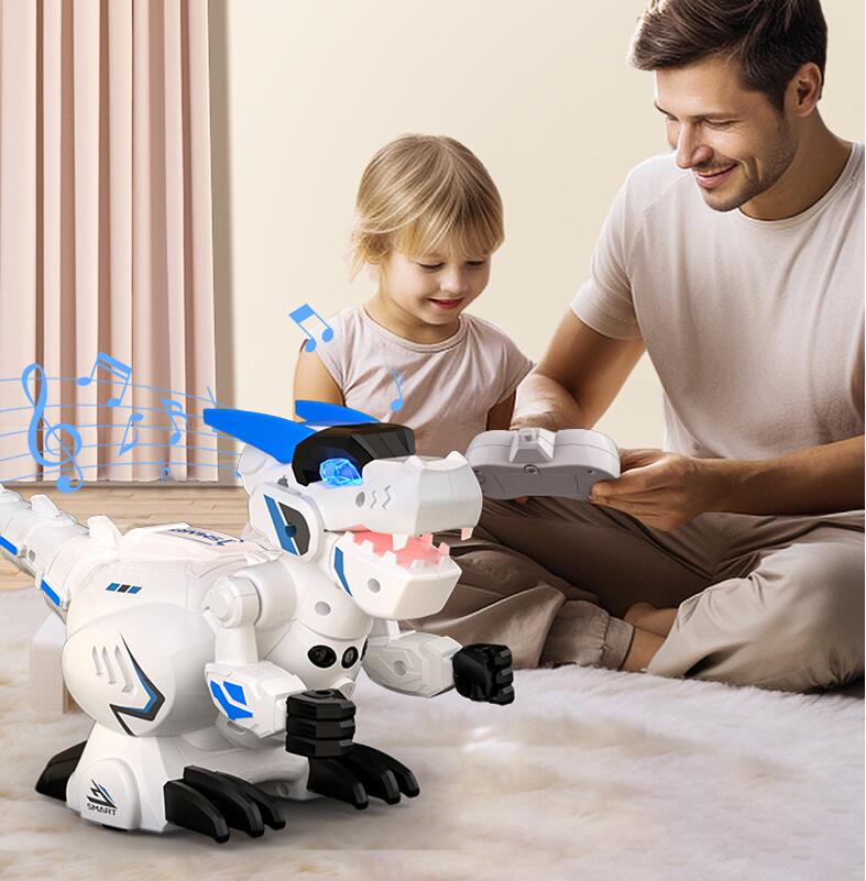 2.4G Remote Control Dinosaur Intelligent Induction Dinosaur Recording ...