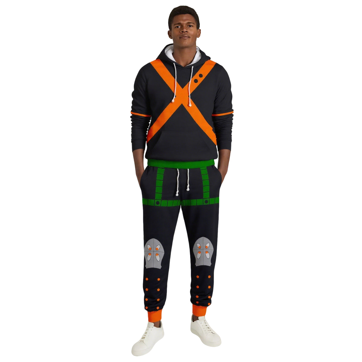 Anime MHA Katsuki Costume Adult Cosplay Hoodie Pants and T-shirt – Sun Baby