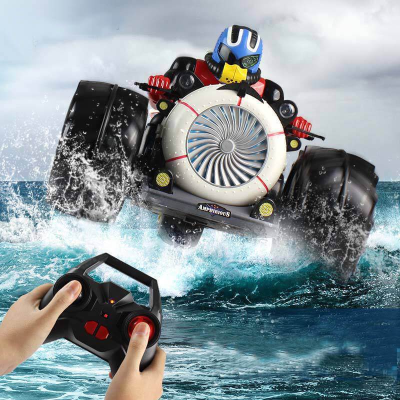 2.4Ghz RC Car Dirt Bike Amphibious Motorcycle Stunt Racing Vehicle Mod ...