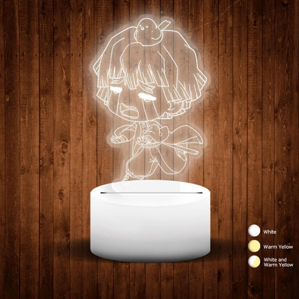 Creative 3D Lamp Tanjiro Nezuko LED Light Color Change Anime Action Fi ...