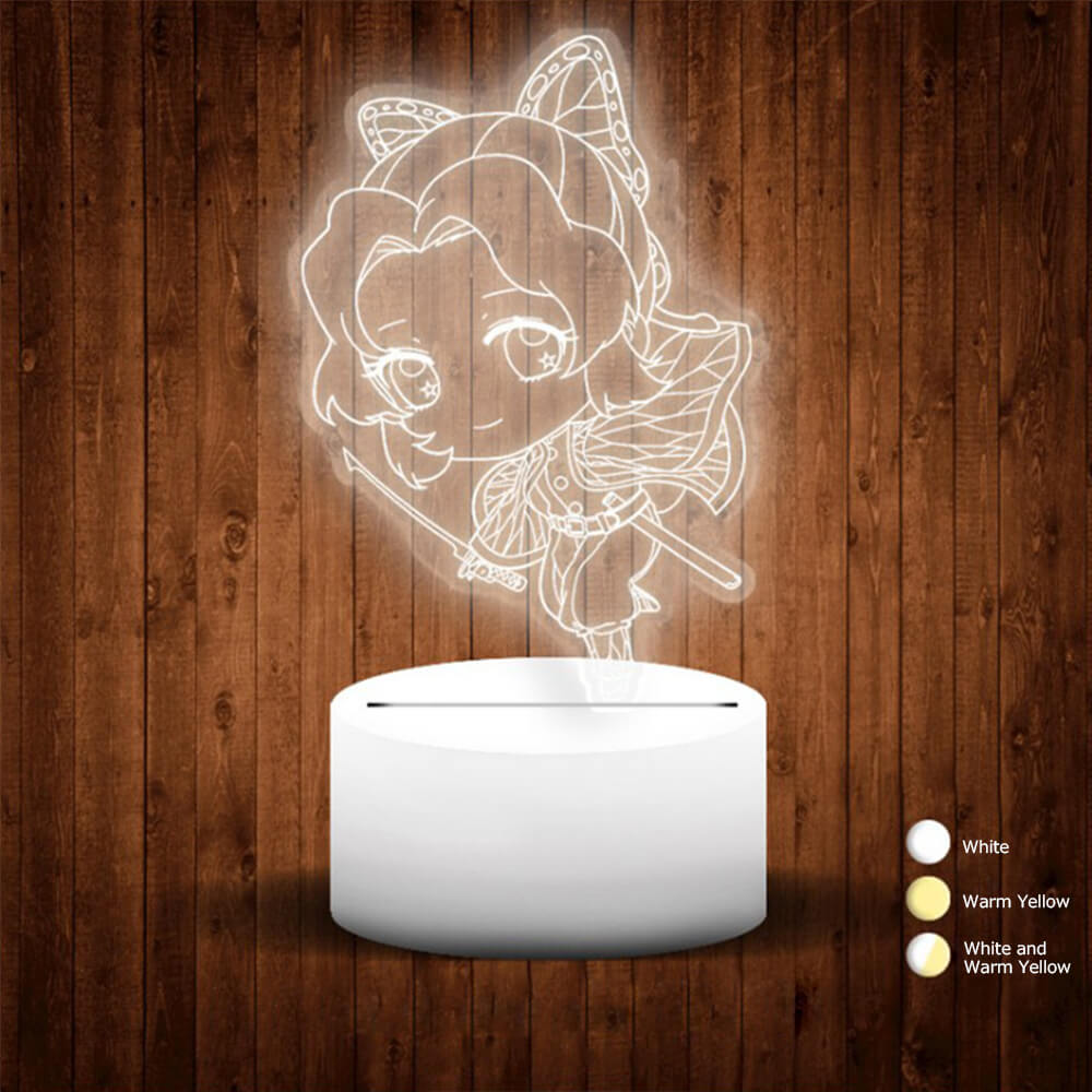 Creative 3D Lamp Tanjiro Nezuko LED Light Color Change Anime Action Fi ...
