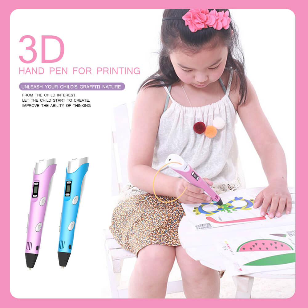 Kids 3D Print Pen Magic Doodle 3d Pen With Free 10 Meters PLA Filament ...