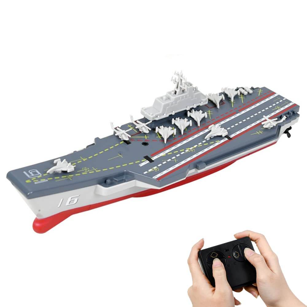 RC Aircraft Carrier Remote Control Battleship Model Warship Cruiser El ...