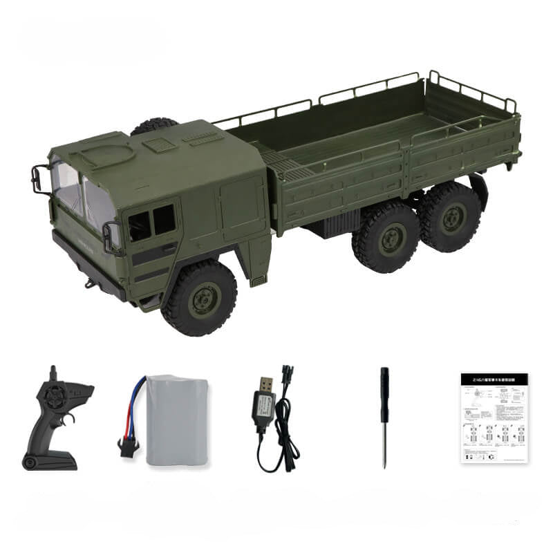 RC Truck 6x6 Off-road Rock Crawlers 1/16 Remote Control Military Vehic ...