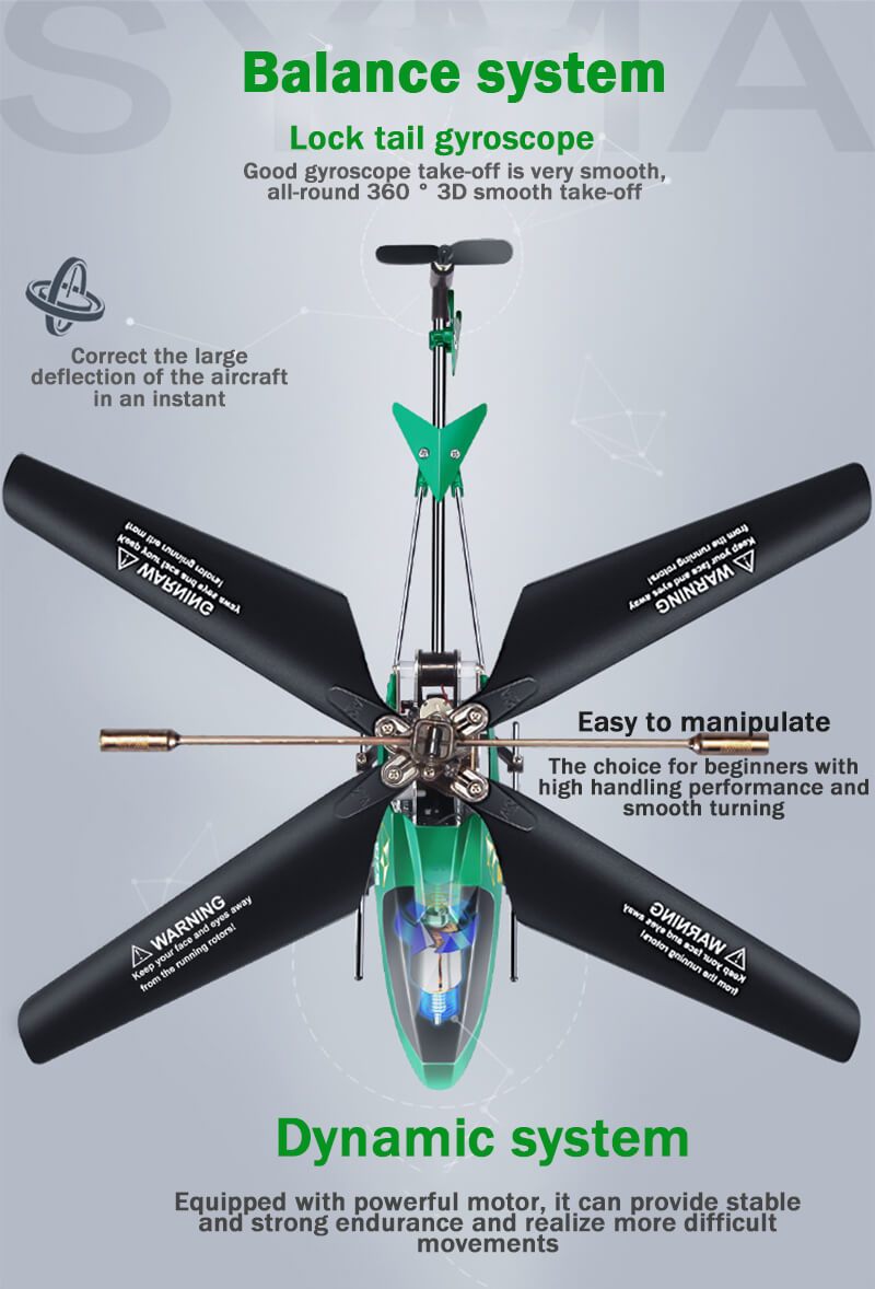 S107E Remote Control Helicopter 2.4GHz Gyro Altitude Hold Airplane RC ...