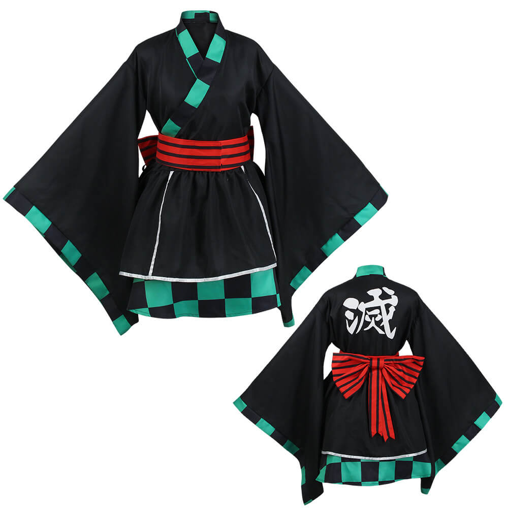 Adult Tanjiro Cosplay Full Set Zenitsu Rengoku Kyoujurou Kimono Suit H ...