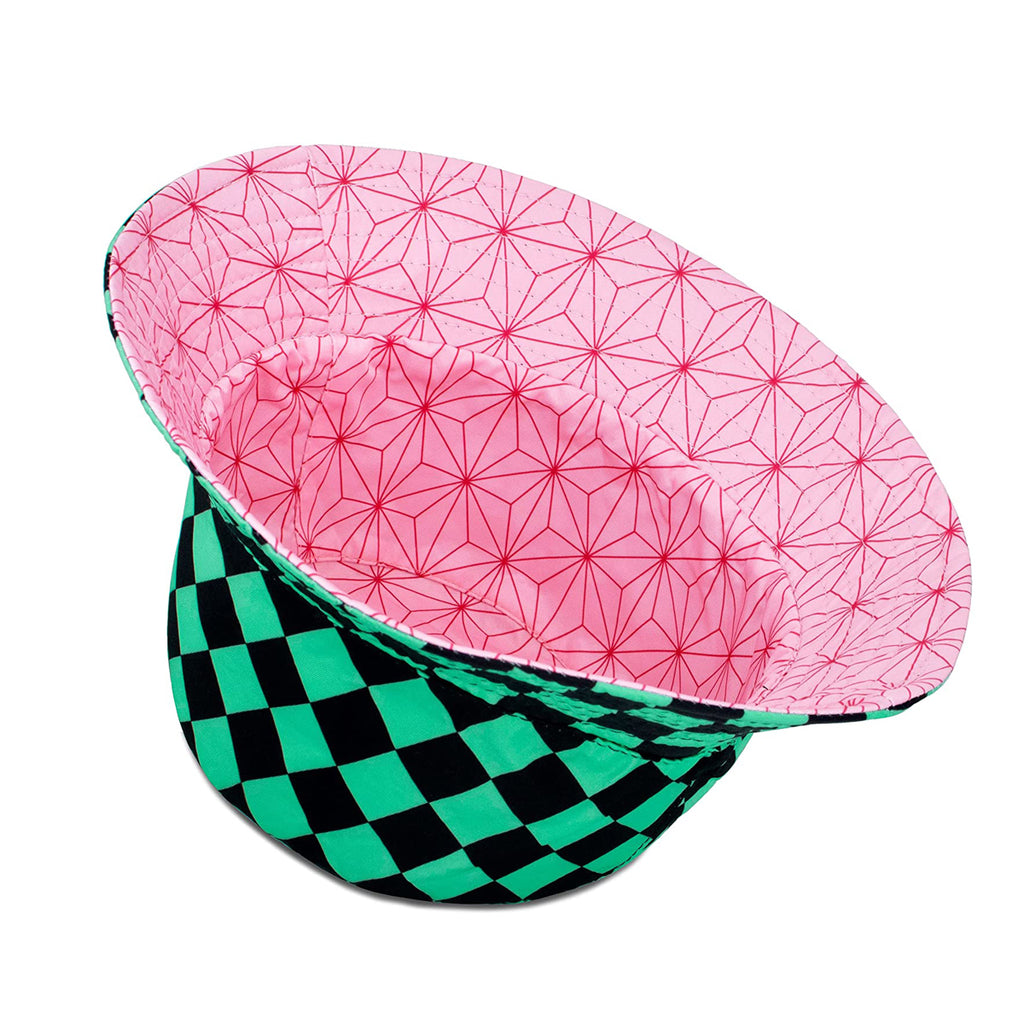 Teens Adult Tanjiro Nezuko Hat Reversible Double Side Wear Fishing Cap ...